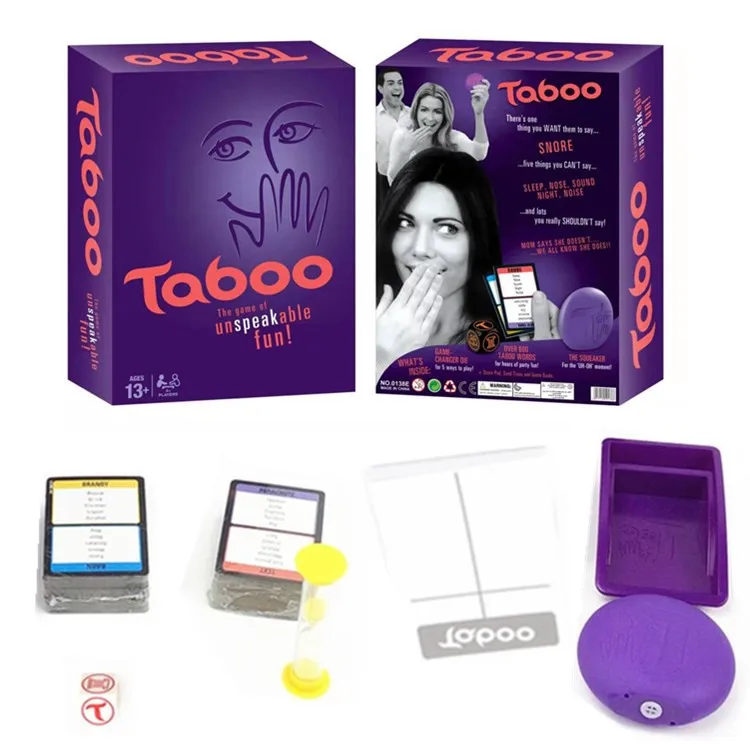 Taboo Board Game Cards