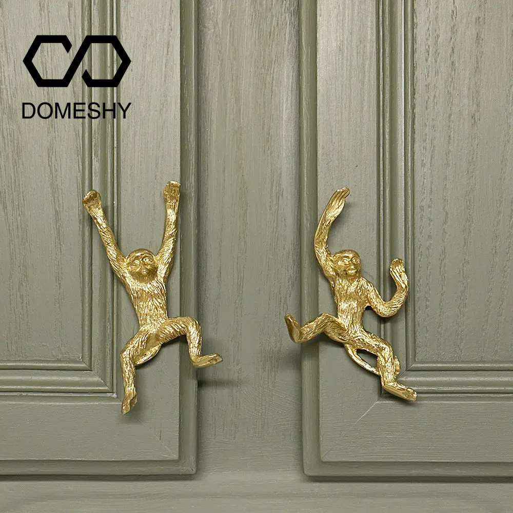 Macaco-ma-aneta-bronze-nico-macaco-m-veis-puxar-Animal-bot-o-do-arm-rio ...