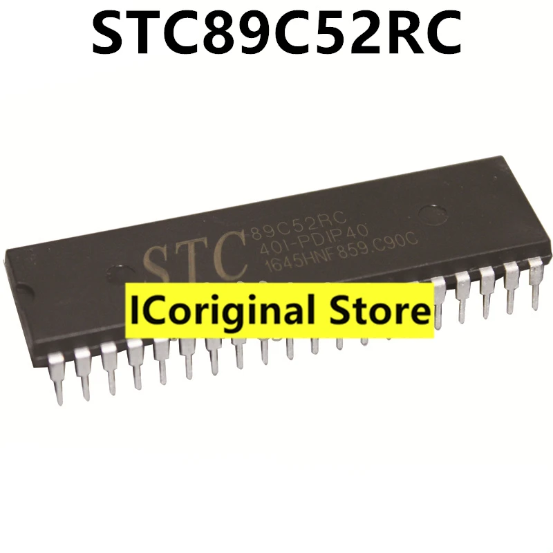 Nuevo y original STC89C52RC circuito integrado IC chip de microcontrolador de un solo chip DIP40 ...