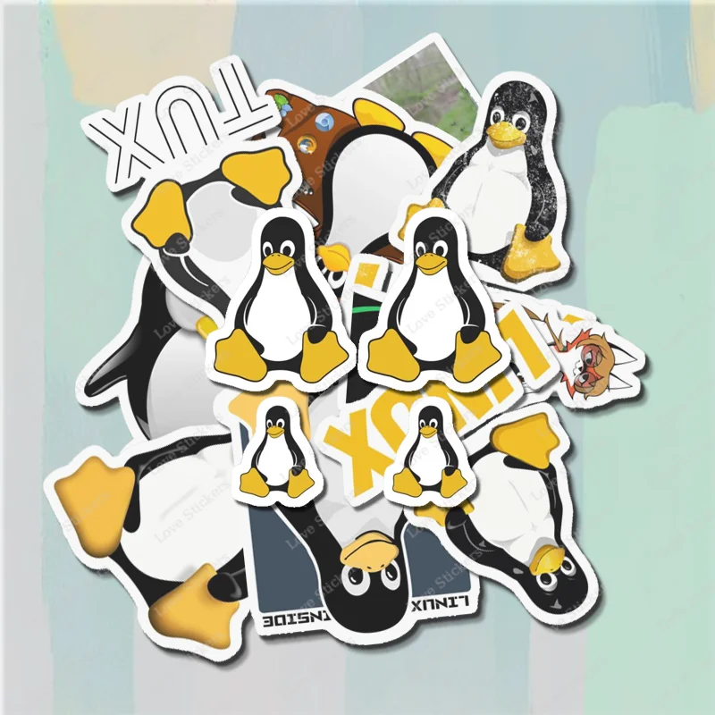 Linux-Tux-5PCS-Stickers-for-Living-Room-Bumper-Anime-Cute-Kid-Car-Art ...