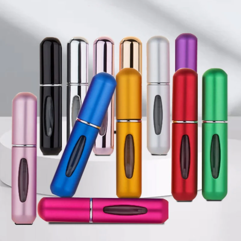 Mini-botella-de-Perfume-recargable-atomizador-de-aluminio-port-til ...