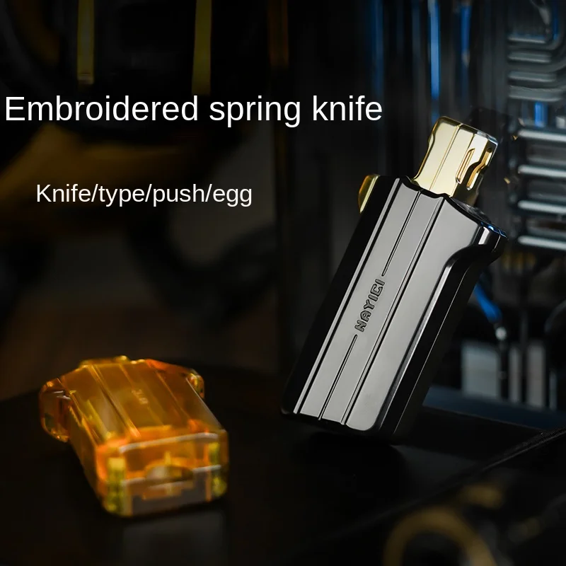 MUYI-Embroidered-Spring-Knife-Edc-Metal-Mechanical-Magnet-Double ...