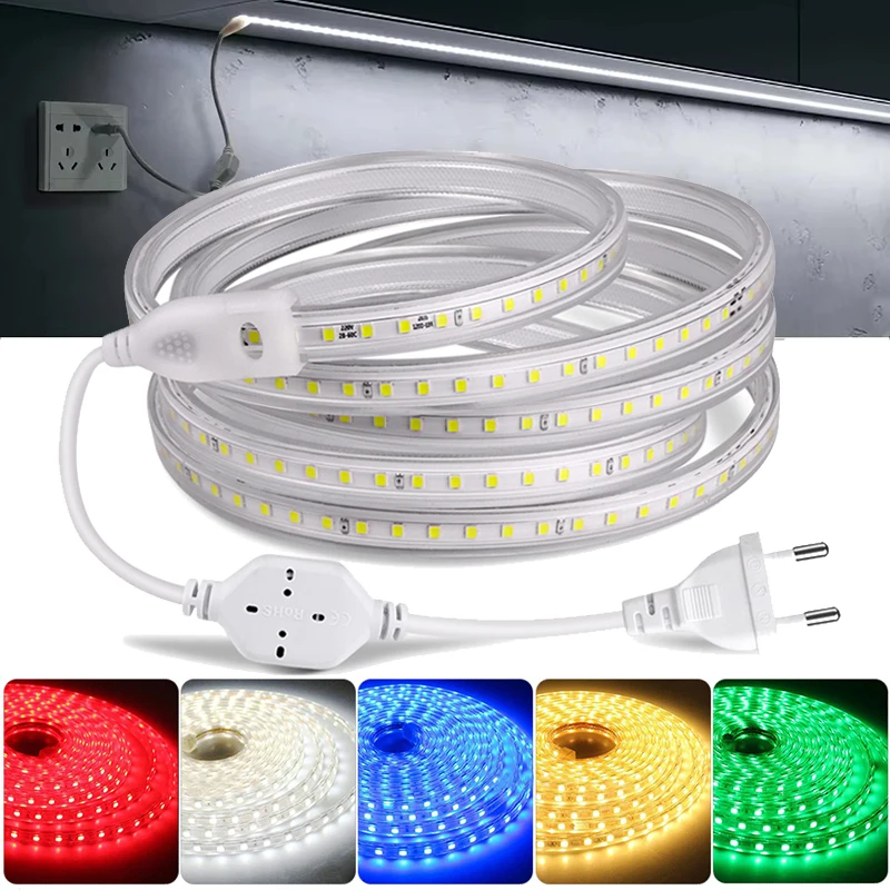220V-Led-Strip-Light-Flexible-Ribbon-60leds-m-Waterproof-Outdoor-Led ...