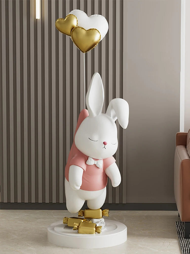 Home-Decor-Sculpture-Figurines-Decoration-Cartoon-Cute-Rabbit-Sound ...