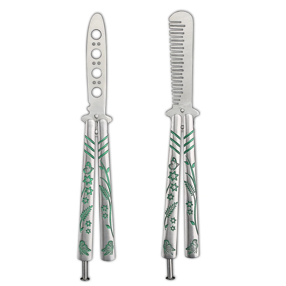 Green-leaves-are-not-sharp-butterfly-knife-novice-safety-exercise-tool ...