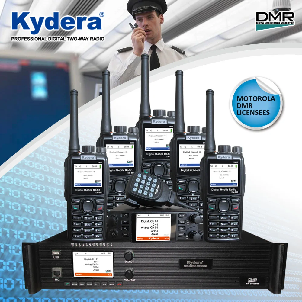 Kydera-walkie-radio,dr880,デジタルdmrハンズフリー,双方向ラジオ,高品質,素晴らしいオファー ...