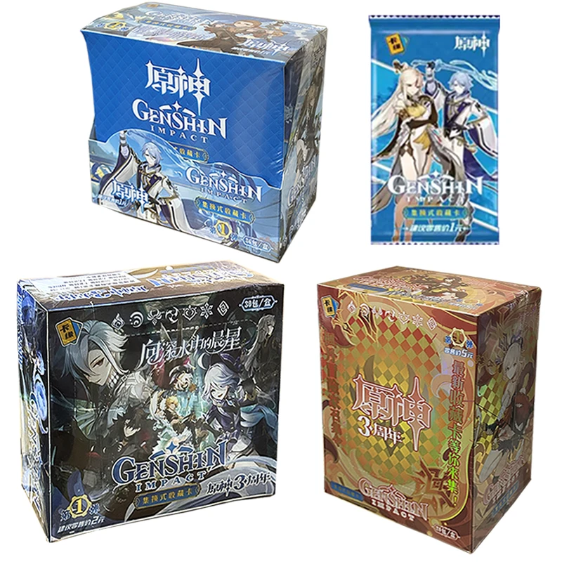 Genshin-impact-Card-Anime-TCG-Collection-Pack-Booster-Box-SR-SSR-mesa ...