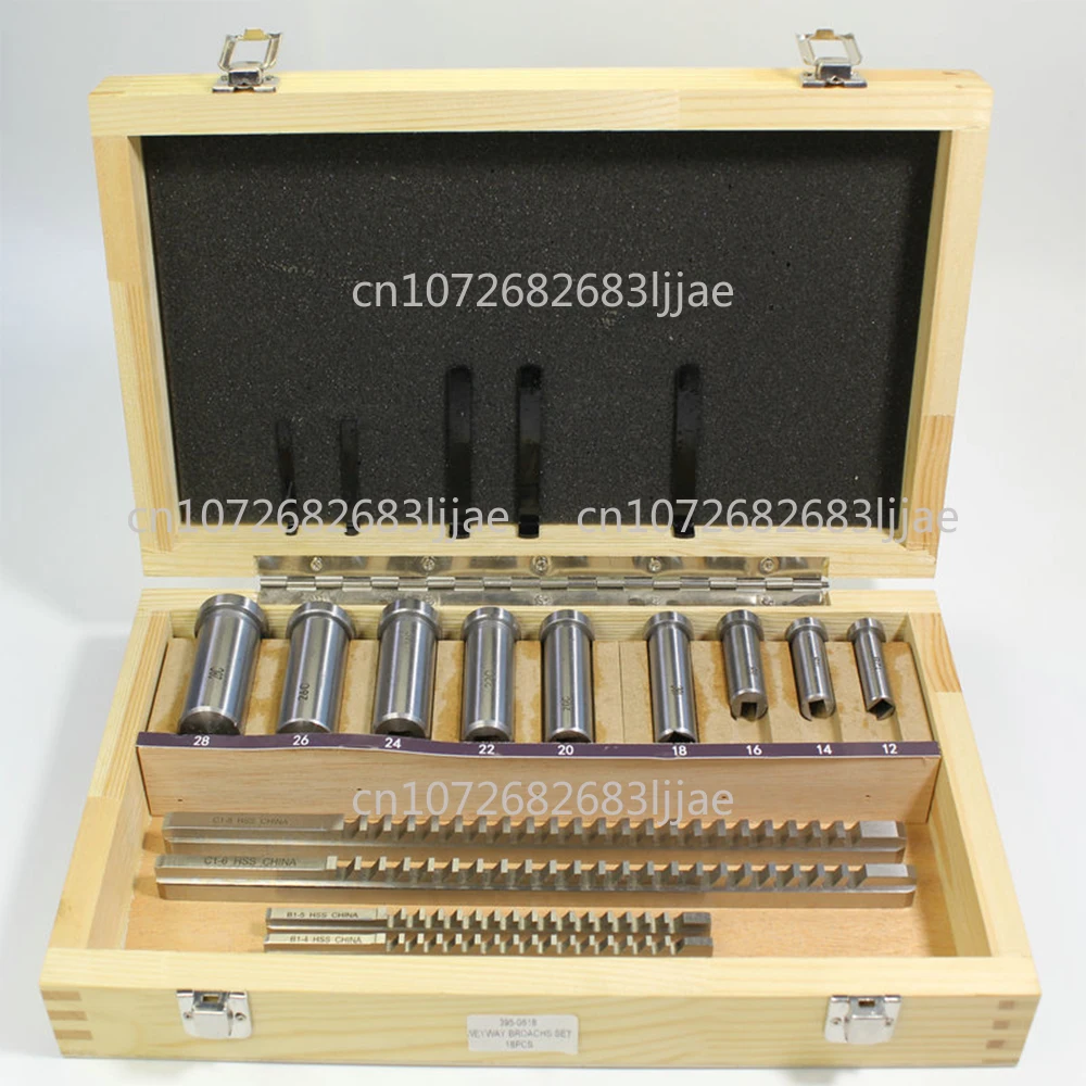 18pcs HSS Metric Keyway Broach Set 4/5/6/8mm Broaches 12-28 Cutting ...
