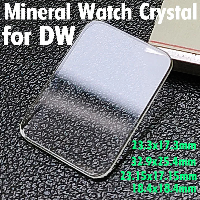 Replacement Mineral Watch Crystal for DW Square Flat Watch Glass Lens ...