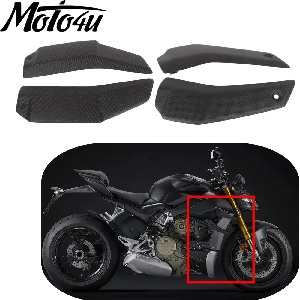 Carbon Fiber Motorcycle Radiator Side Panels For Ducati Streetfighter ...