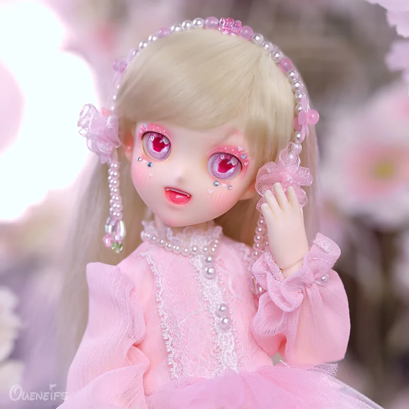 Fendou Doll BJD 1/6 Short legged maiden second generation body Full set Pink peach blossom ...