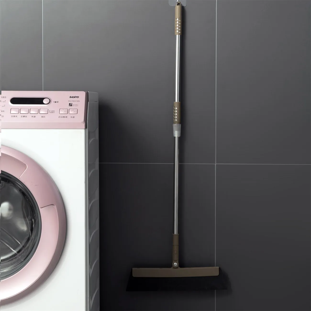 Nettoyage sol,Balai balayeuse rotative à 180 degrés à manche Long ...