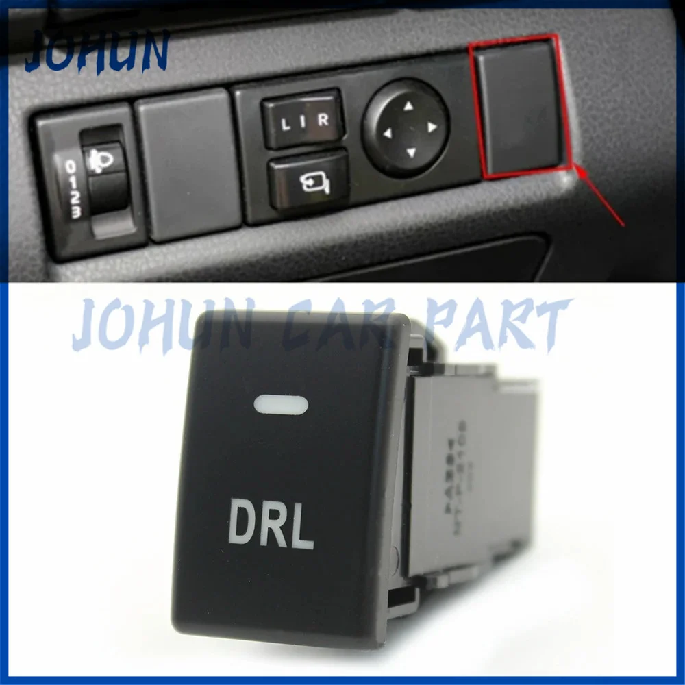 Car LED DRL Light Daytime Running Light Power Push Button Rear Diff ...