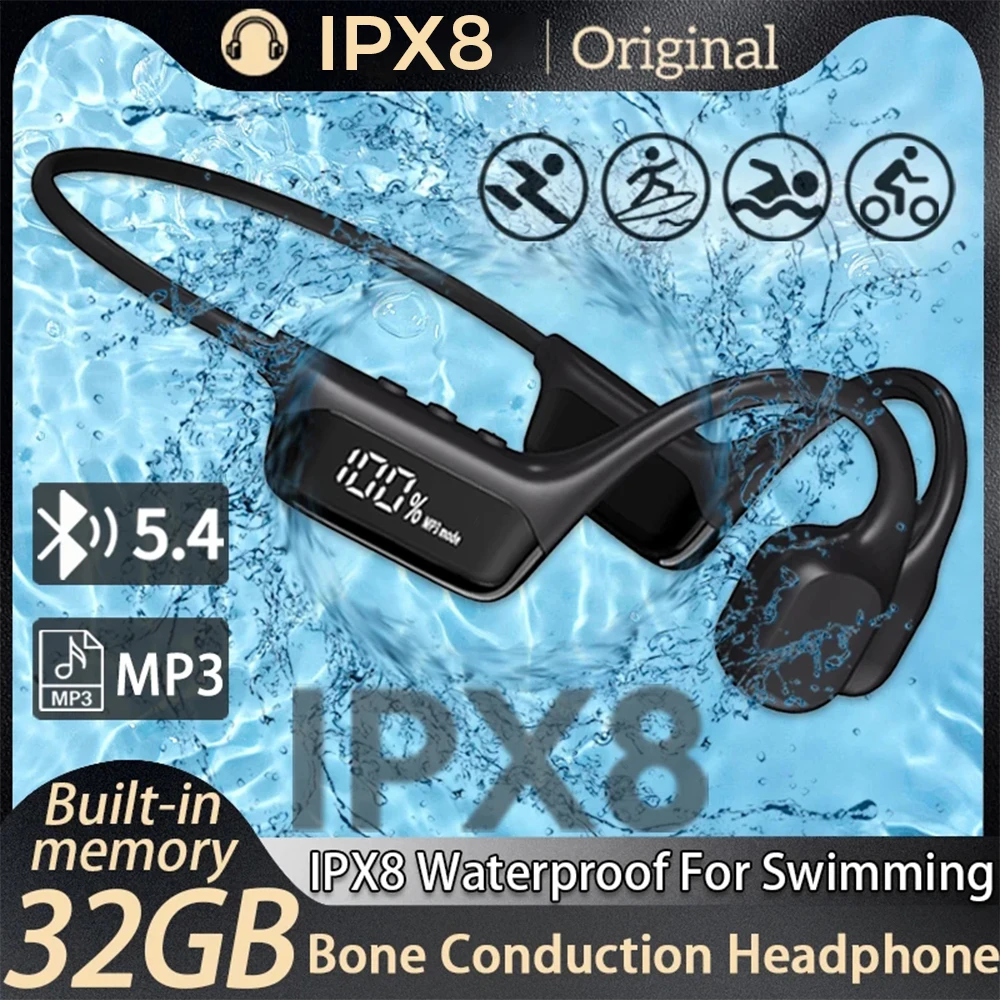 S10-Bone-Conduction-Bluetooth-Headset-IPX8-Neckband-Headphones ...