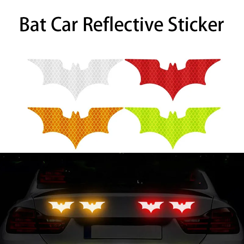 3Pcs-Set-Bat-Car-Reflective-Sticker-Reflective-Tape-Warning-Stickers ...