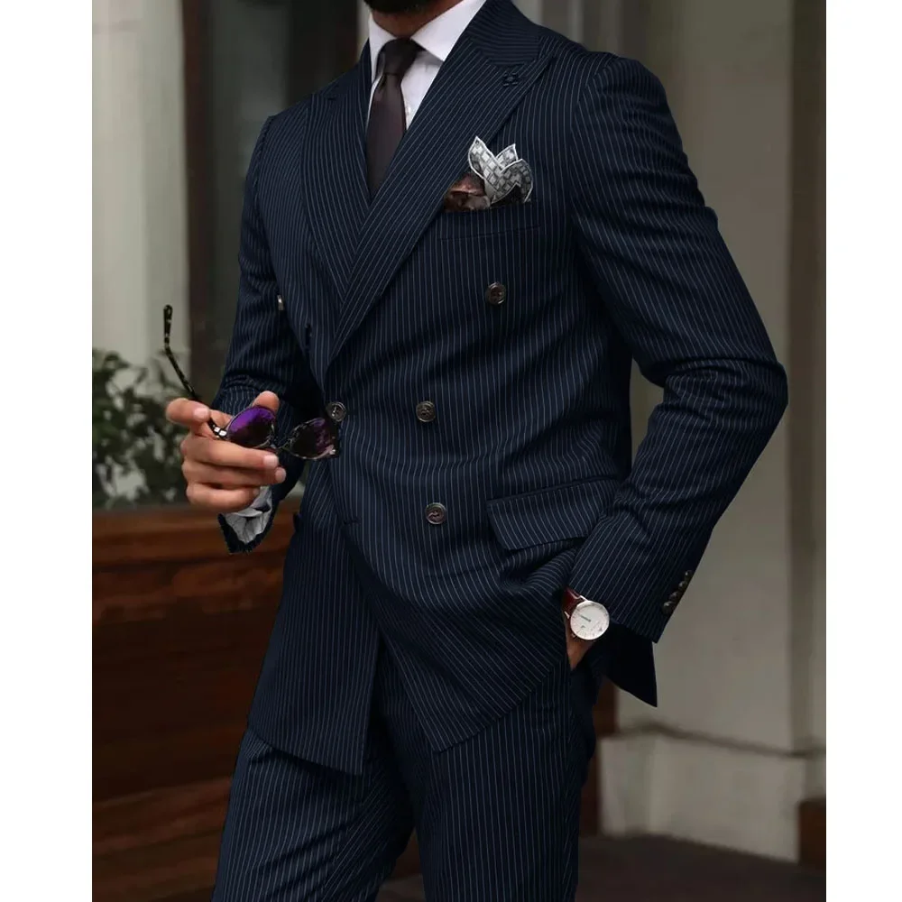 Men's Suit 2 Piece Blazer Pants Business Casual High Quality Men's ...