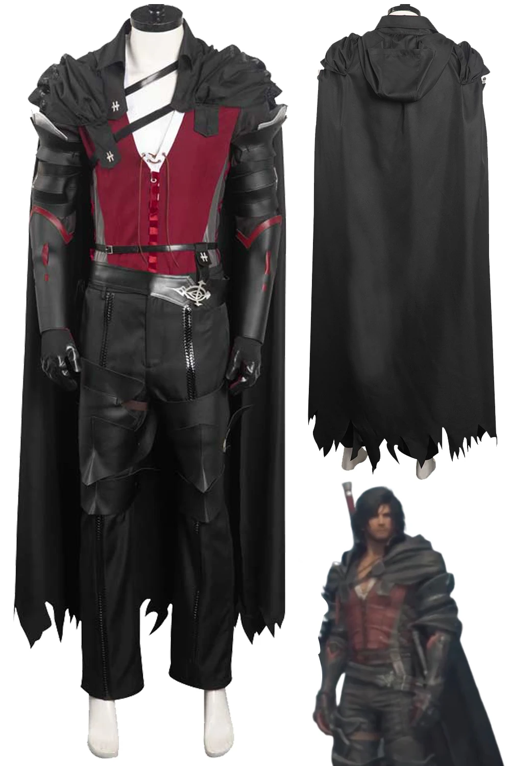 Final-Cos-Fantasy-FF16-Clive-Rosfield-Cosplay-Costume-Uniform-Cloak ...