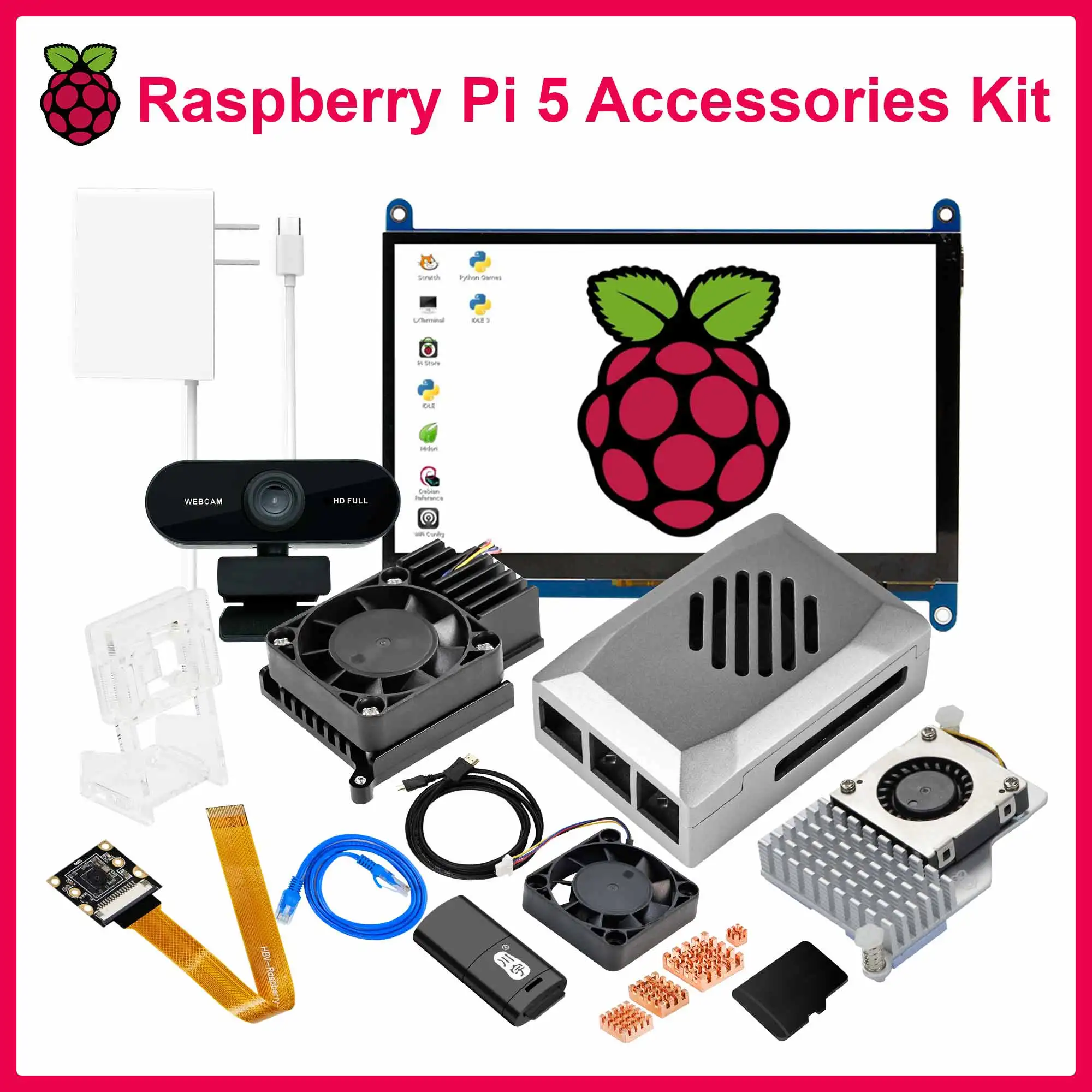 Official-Raspberry-Pi-5-Accessories-Case-Cooling-Fan-Cooler-Complete ...