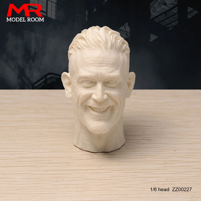 Unpainted-1-6-Negan-Jeffrey-Dean-Morgan-Head-Sculpt-Carving-Model-Fit ...