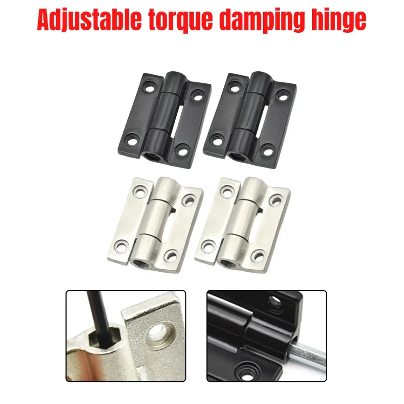2PCS Flat Hinge Adjustable Torque Hinge Hardware Needs Black Reliable ...