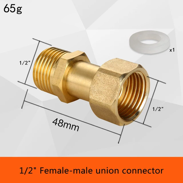 Copper Thickened L-Type Union Joint 1/2" 3/4" Female Male Thread ...