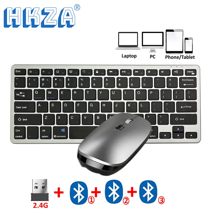 HKZA-Bluetooth-5-2-2-4G-Wireless-Keyboard-and-Mouse-Combo-Mini ...