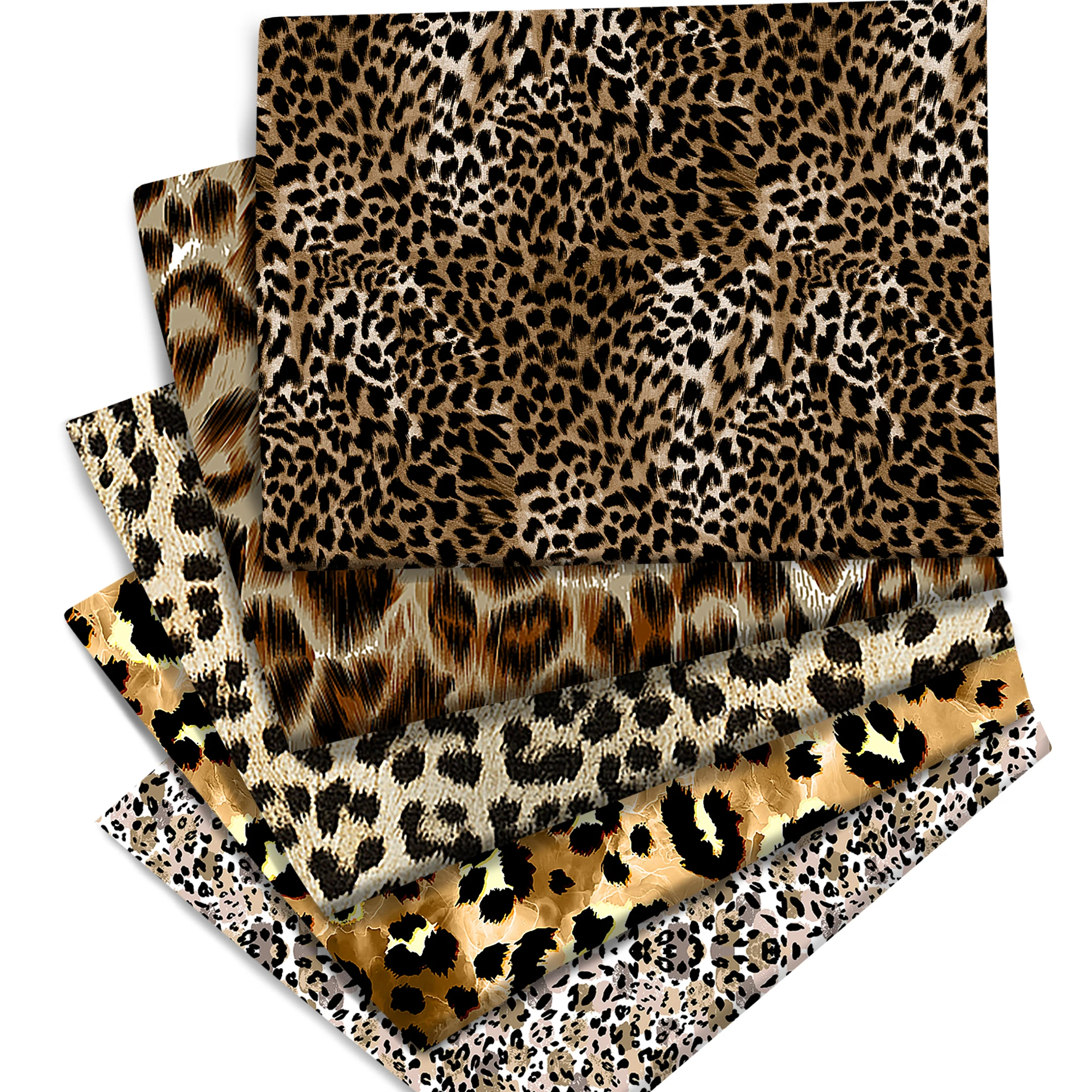 Animal-Leopard-Print-Polyester-Satin-Pure-Cotton-Material-Patchwork ...
