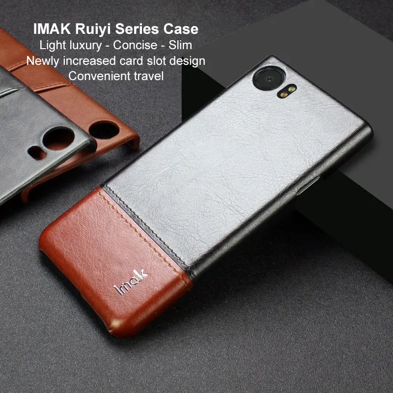 4-5-IMAK-Concise-Leather-for-Blackberry-KEYone-Case-Card-Slot-Coque ...