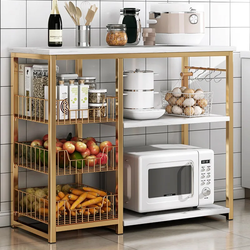 Household Kitchen Storage Shelf Multilayer Storage Cabinets Breathable ...