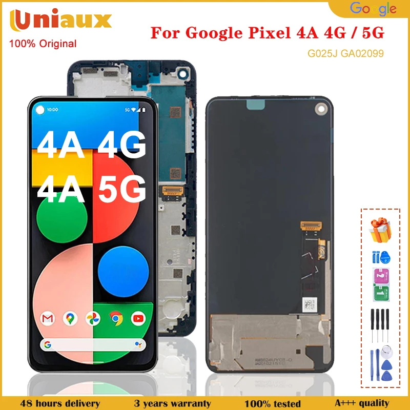 Original Pixel 4a Lcd For Google Pixel 4a 4g 5g Lcd Display Screen With ...