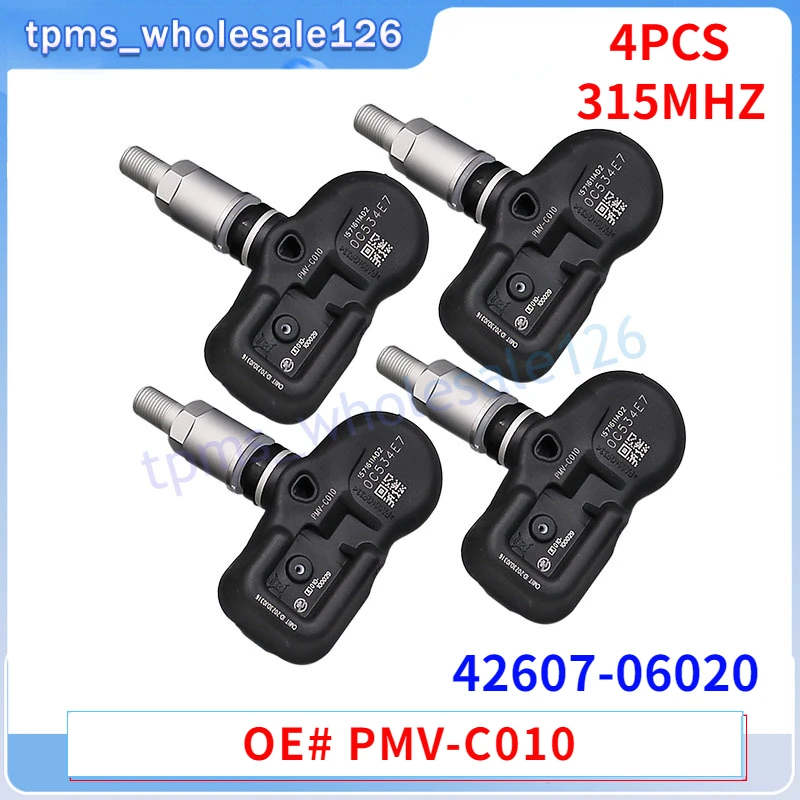 PMV-C010-42607-06020-Car-Tyre-Pressure-Monitor-Sensor-4PCS-For-Toyota ...
