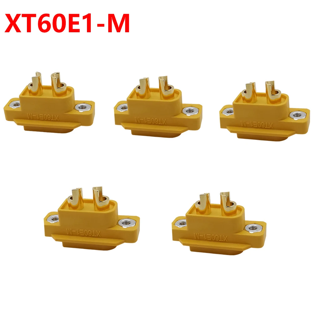 2/5Pcs XT60E1-M XT60 Male Plug Connector XT60E-M Mountable For RC Lipo ...