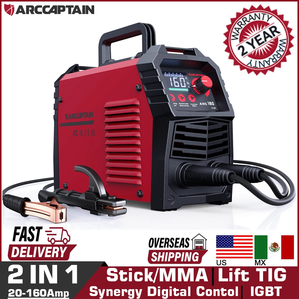 ARCCAPTAIN-160-Amp-ARC-Welder-DC-Inverter-Dual-110V-220V-IGBT-MMA-Stick ...