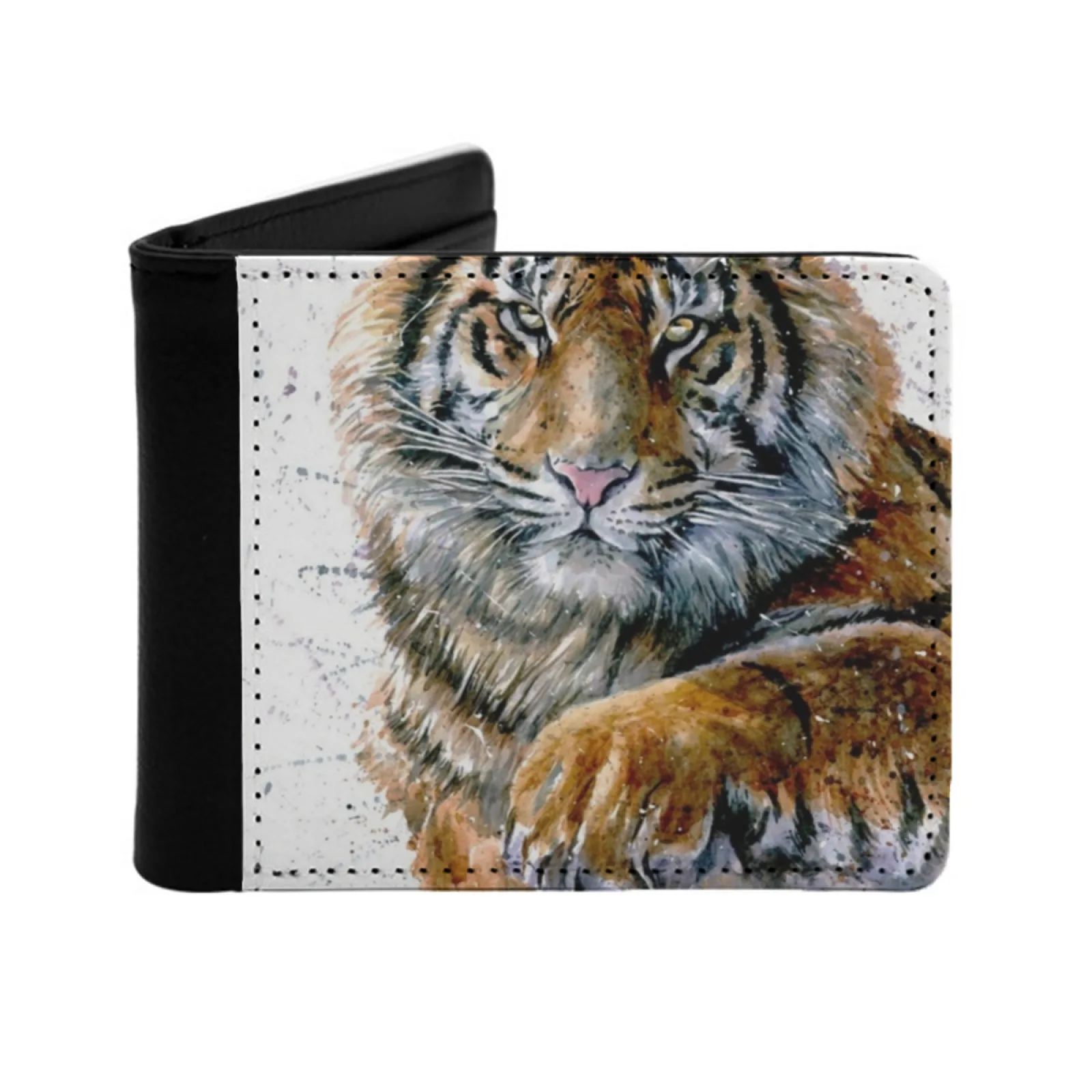 Tiger-Watercolor-Pattern-Wallets-Pu-Leather-Credit-Id-Card-Holder ...