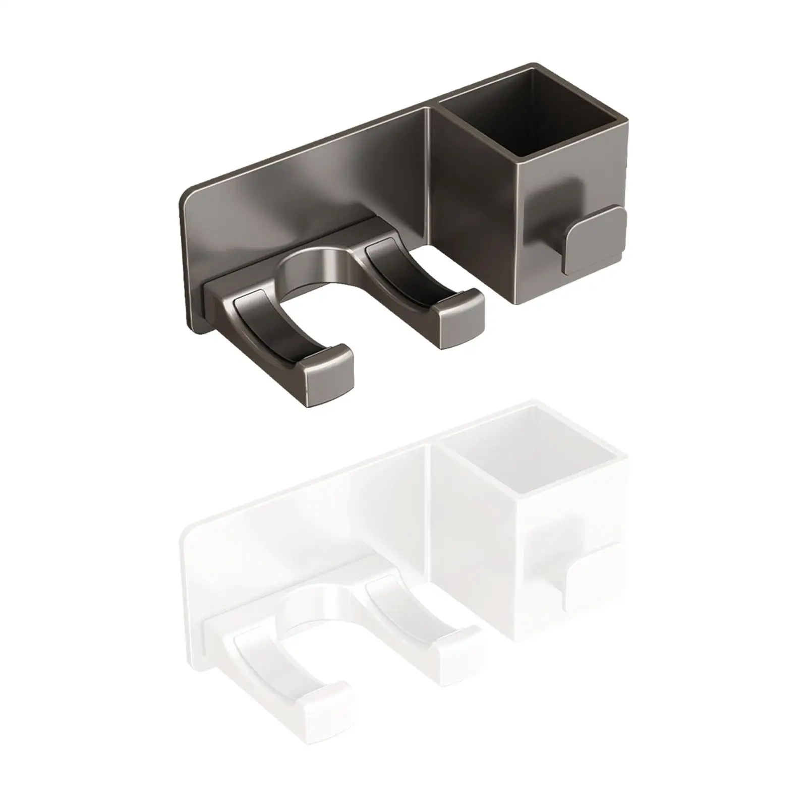 Wall-Mounted-Hair-Dryer-Holder-Detachable-Hair-Tool-Organizer-Bathroom ...
