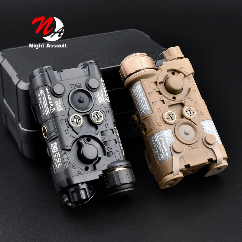 전술 NGAL PEQ 15 DBAL A2 레드 닷 그린 블루 레이저 시력 LED 스트로브 손전등 무기 스카우트 라이트 사냥 총 ...