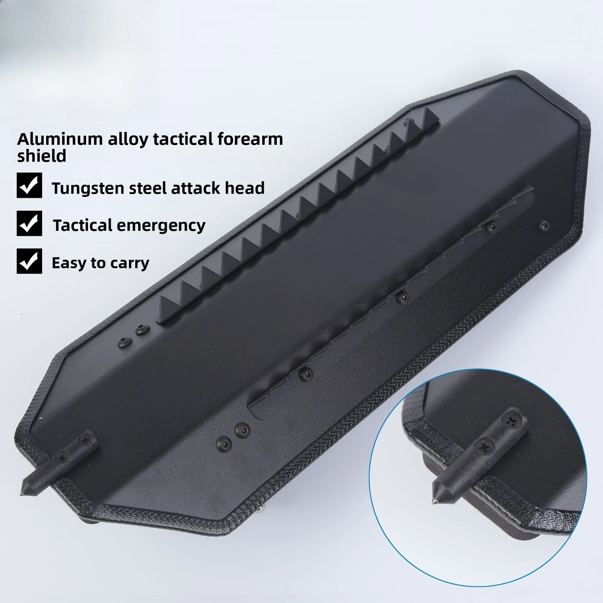 Aluminum Alloy Tactical Riot Arm Shield Explosion-proof Metal Shield ...