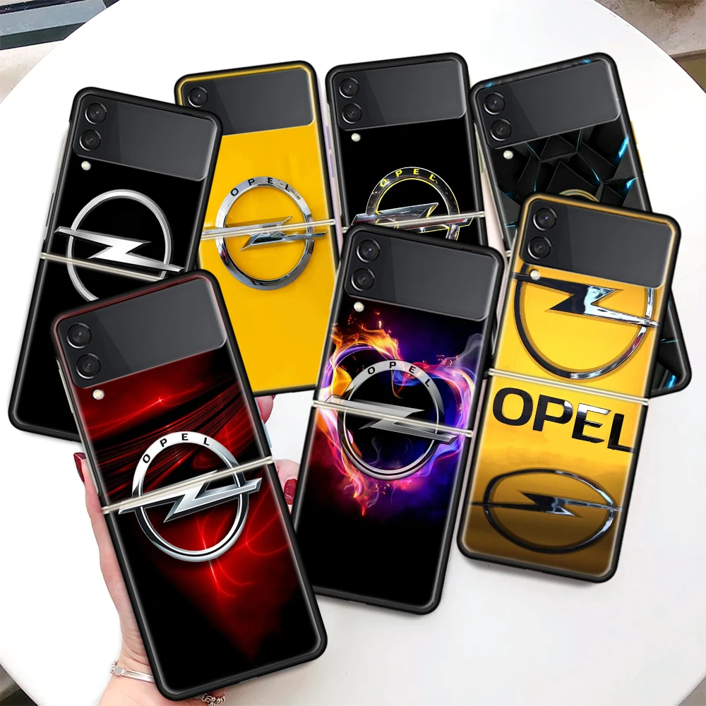 Opel-Logo-Car-Hard-PC-Clear-Phone-Case-Cover-for-Samsung-Galaxy-Z-Flip ...