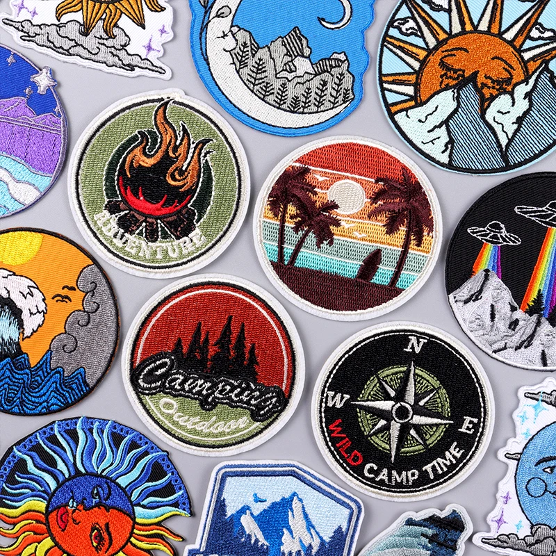 Patch Clothing Sticker Outdoor | Embroidered Patch Camping | Wilderness ...