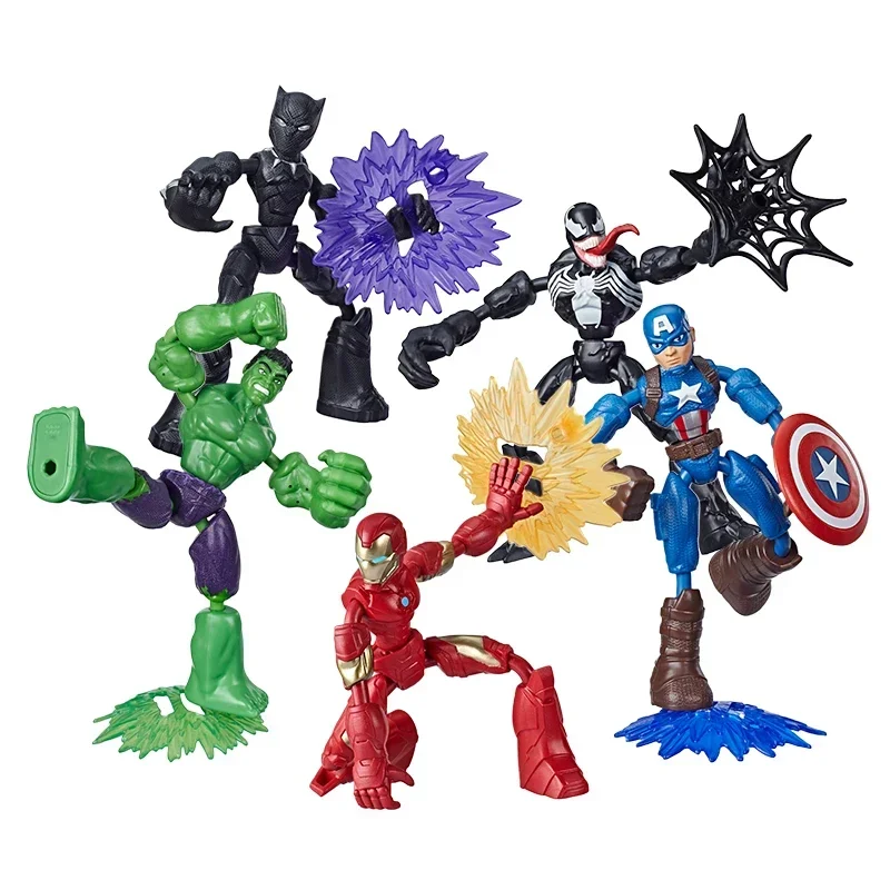 Marvel-Agile-Action-Figure-Series-Ironman-Venom-Hulk-Captain-Movable ...
