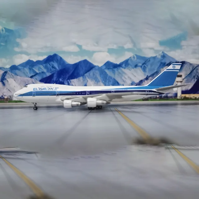 Phoenix 1:400 Metal Scale Aircraft PH11805 El Al Boeing 747-200 4X-AXB ...