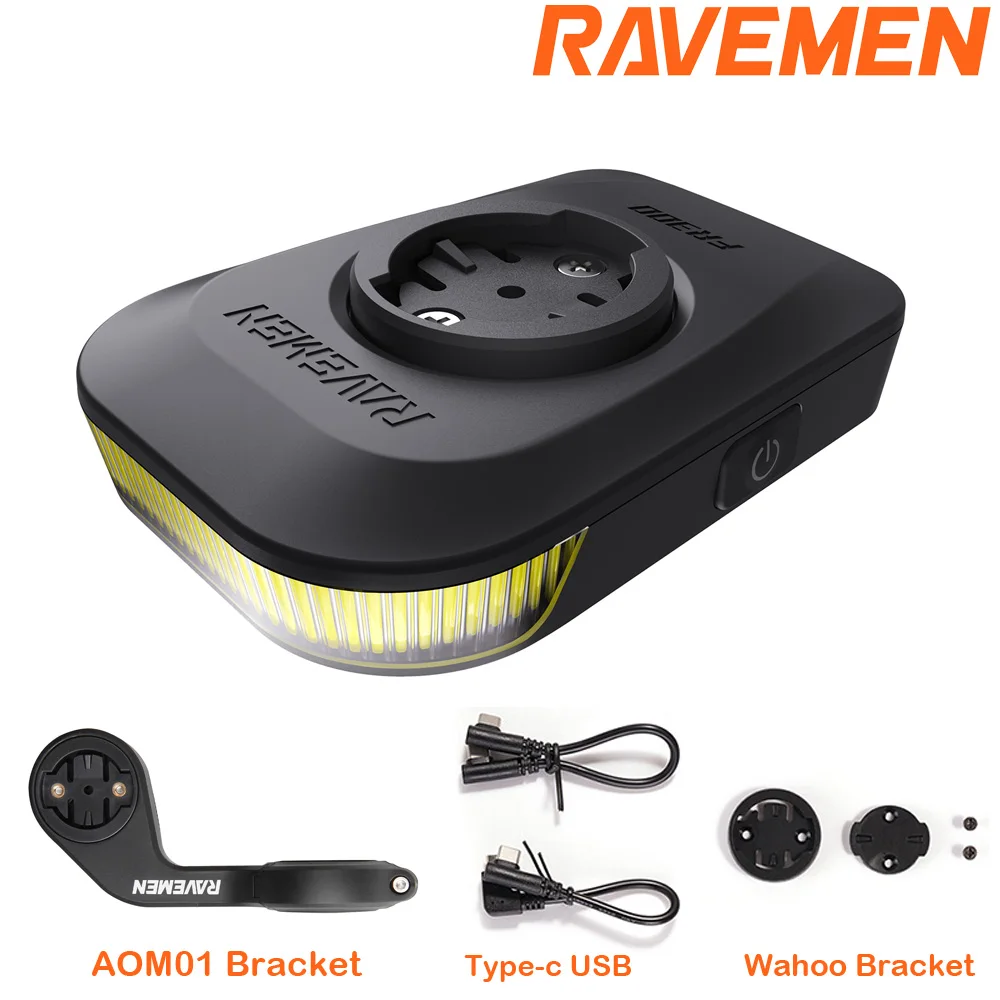 RAVEMEN FR300 FR160 Bike Daytime Headlight AOM01 Mount Compatible with Garmin Wahoo GPS Bike ...