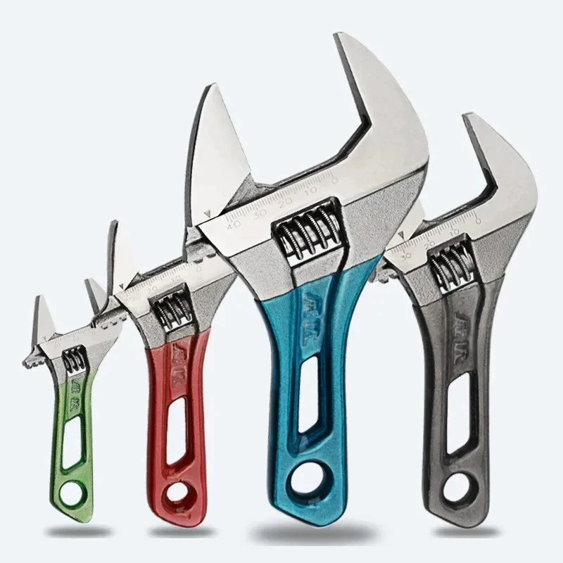 Adjustable-Wrench-Large-Opening-Short-Handle-Mini-Monkey-Spanner-Laser ...