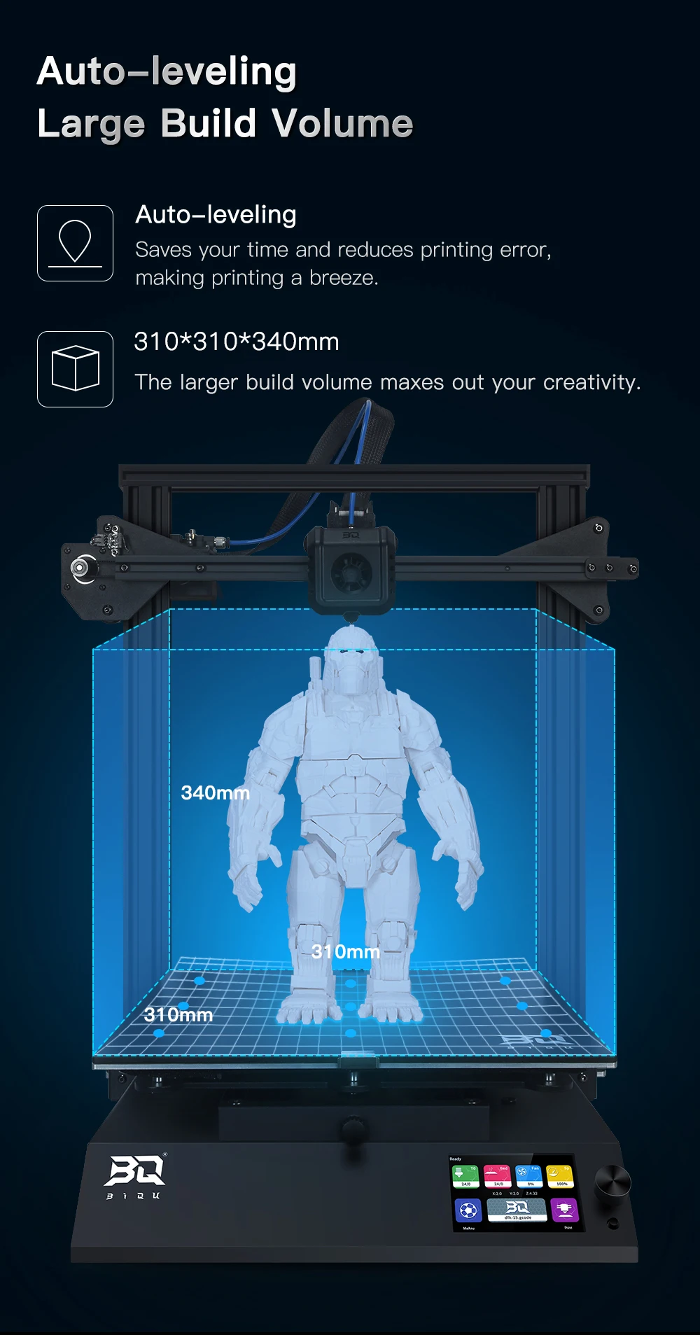 Biqu B1 Se Plus Upgrade 32bit Control Board Free Leveling Full Metal ...
