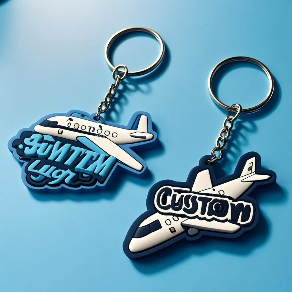 Customized PVC Rubber Keychain Personalized Key Ring for Business ...