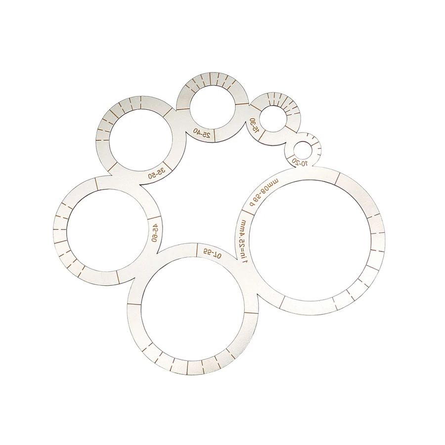 Stainless-Steel-Round-Leather-Corner-Cutting-Ruler-Circle-Caliper-Tool ...
