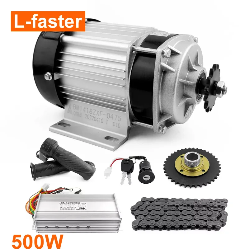 48v 500w Electric Motor Pedicab Bike Conversion Kit 500w Brushless ...