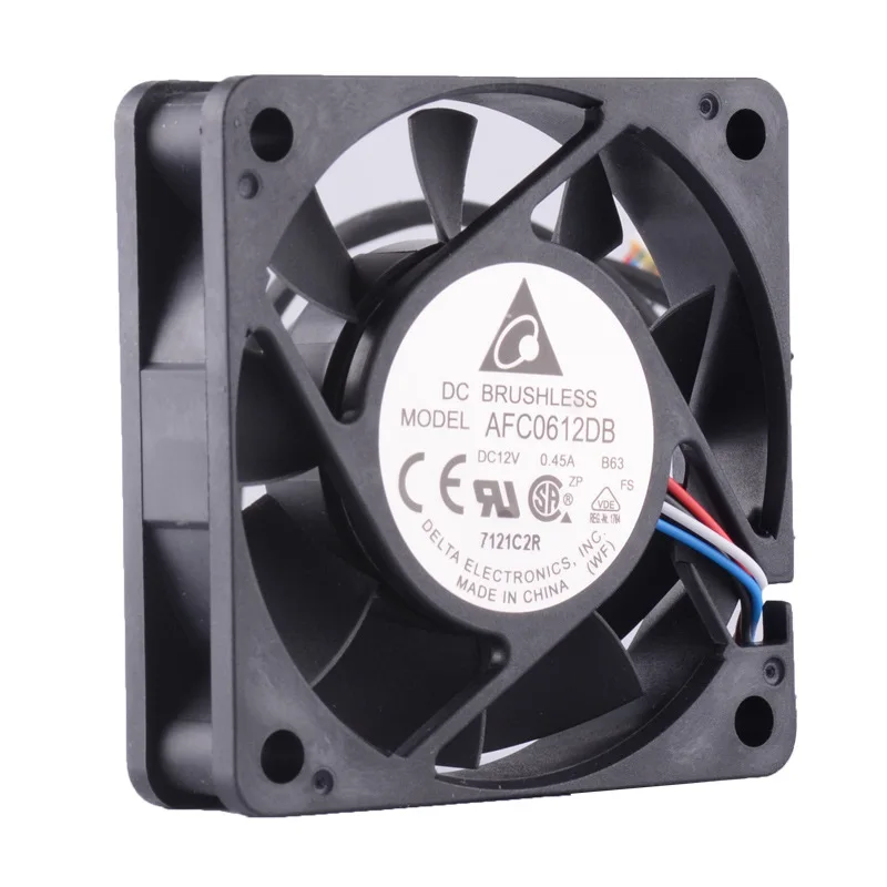 original AFC0612DB 6015 6cm 12V 0.45A four-wire PWM speed regulating ...