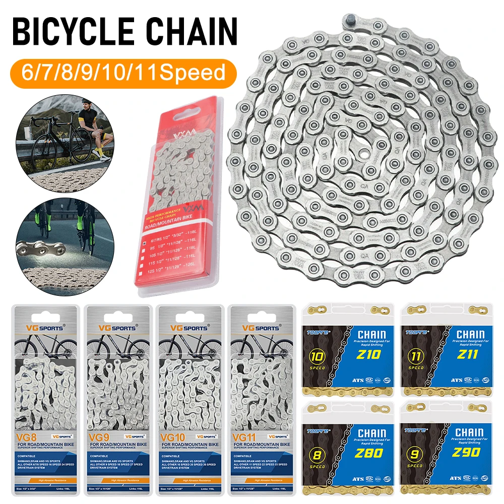 Bike-Chain-6-7-8-9-10-11-Speed-Quick-Link-Chain-Road-Mountain-Bicycle ...