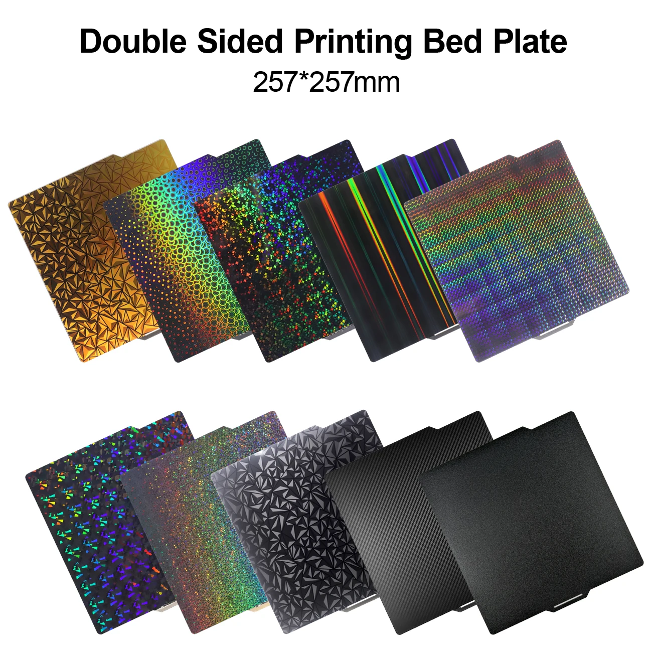 Magnetic PEI Build Plate for 3D Printer – 257x257mm Triple-Layer Spring ...